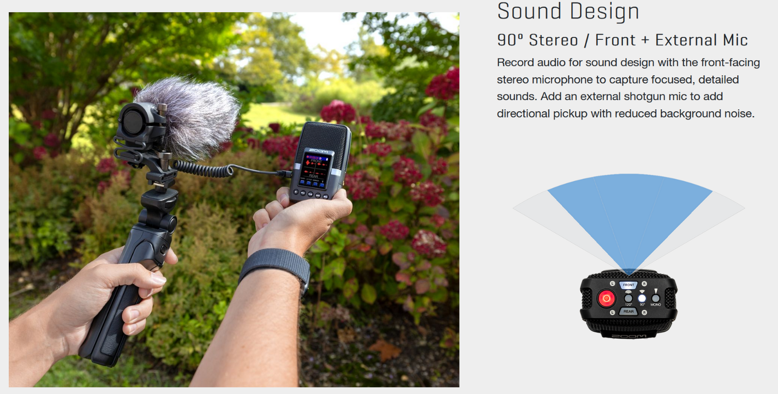 ZOOM H2essential Handy Recorder 9 Types of Microphone Patterns 32-bit ...