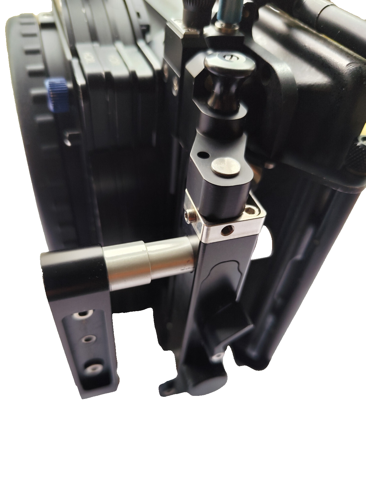 Arri MB-20 Matte Box 3 Stage Swing Away 15mm Rod Mount Flag set 3 tray ...